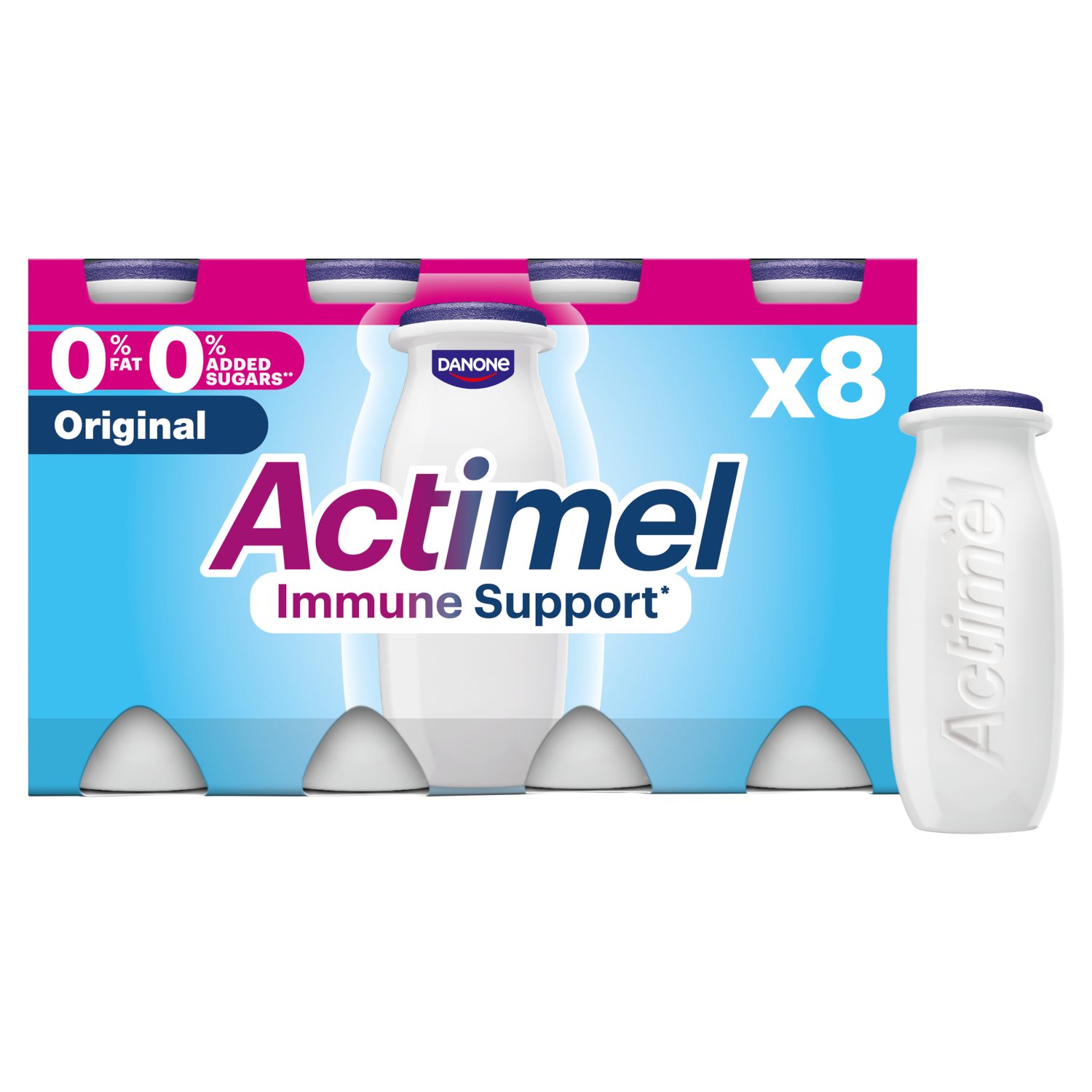 Danone Actimel 0% Original Yogurt Drink 8 Pack (100 g) - Storefront EN