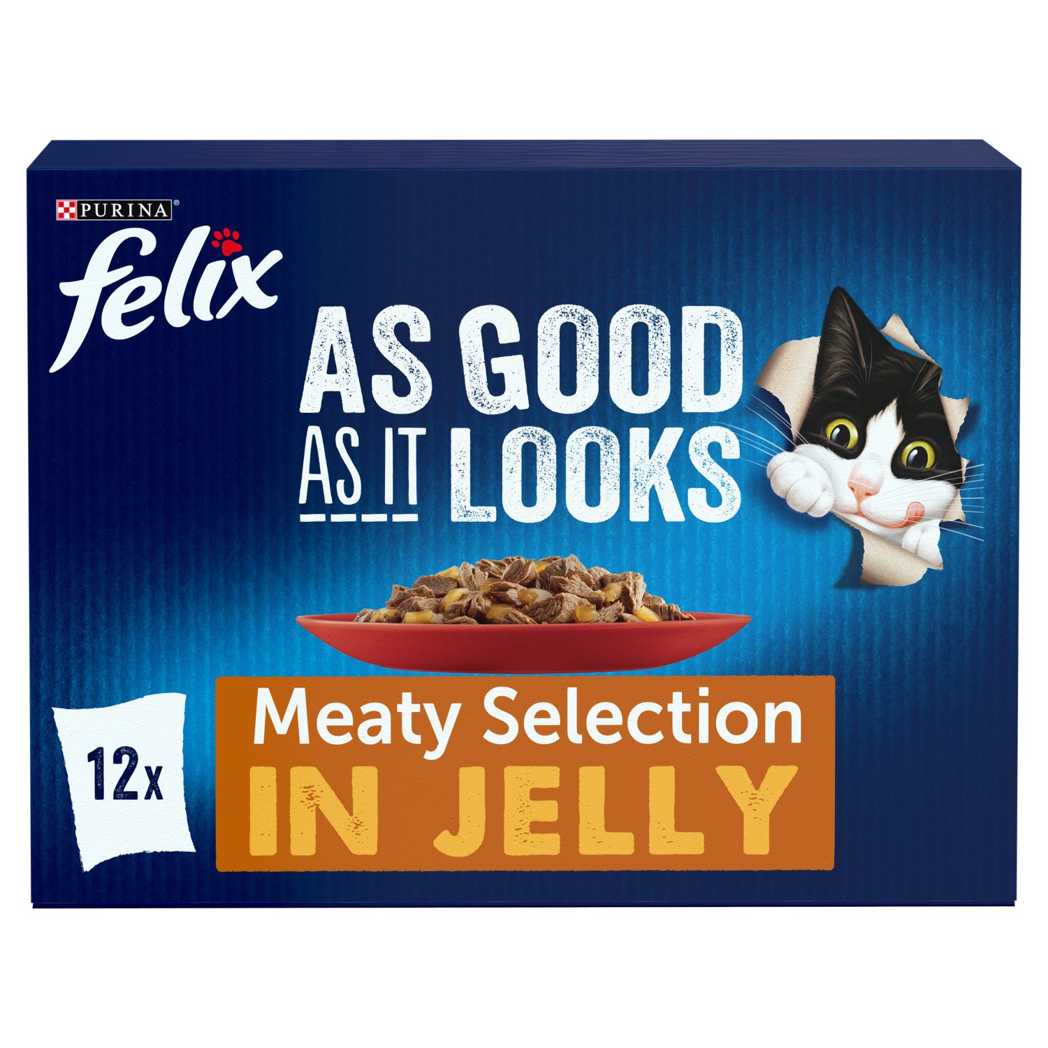 Felix Meat Selection in Jelly Cat Food 12 Pack (1.2 kg) - Storefront EN
