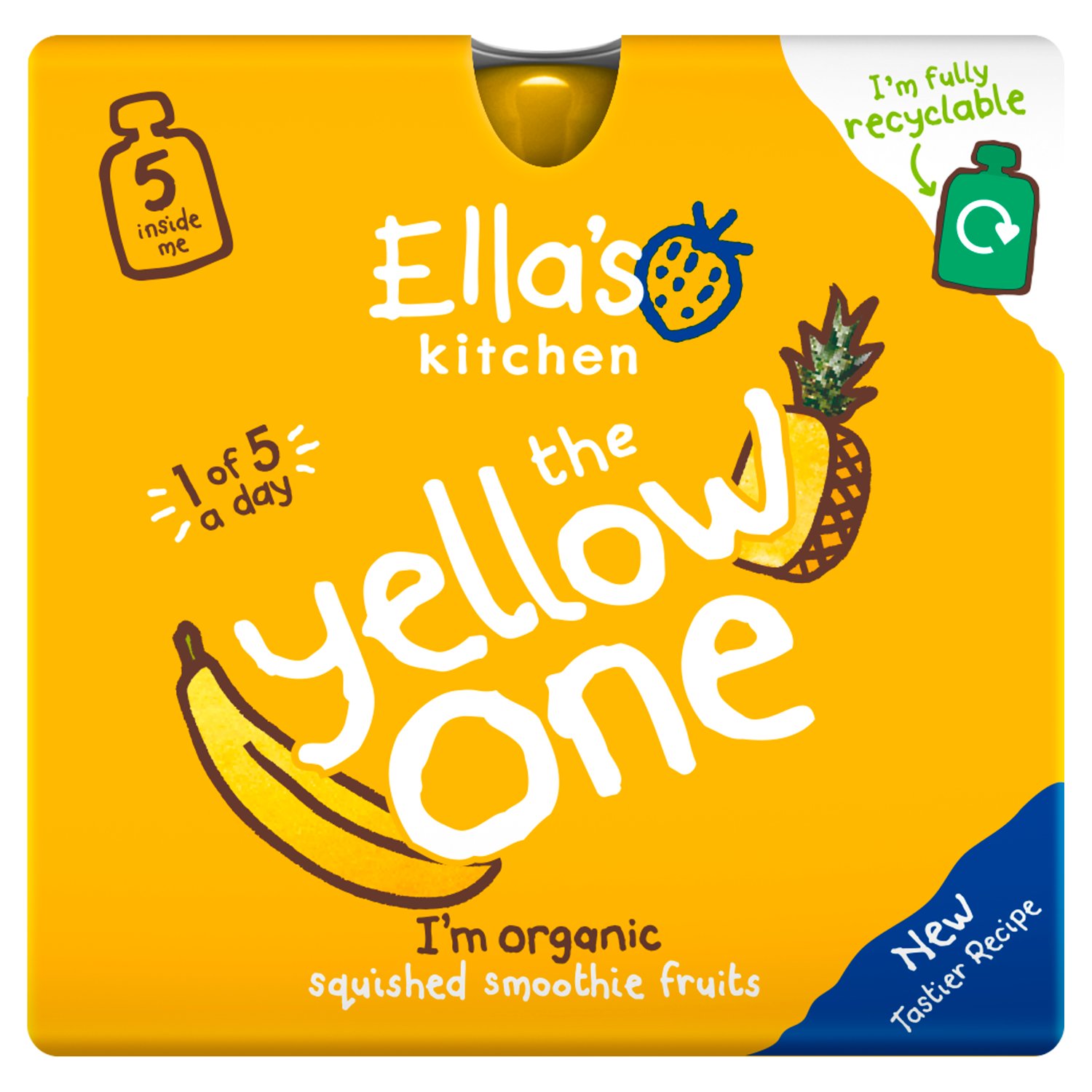 Ella's Kitchen The Yellow One Smoothie 5 Pack (90 g) - Storefront EN