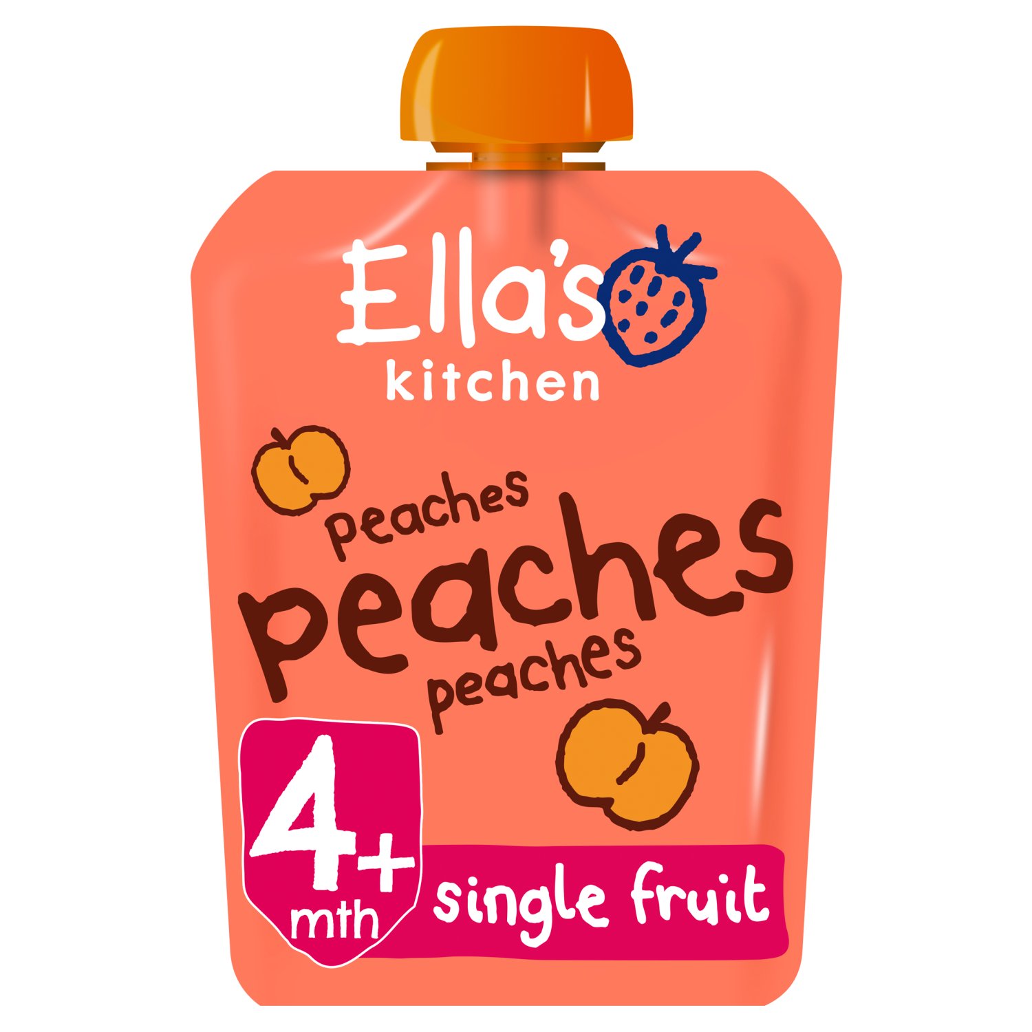 Ella's Kitchen Peaches Peaches Peaches Pouch 4+Months (70 g ...