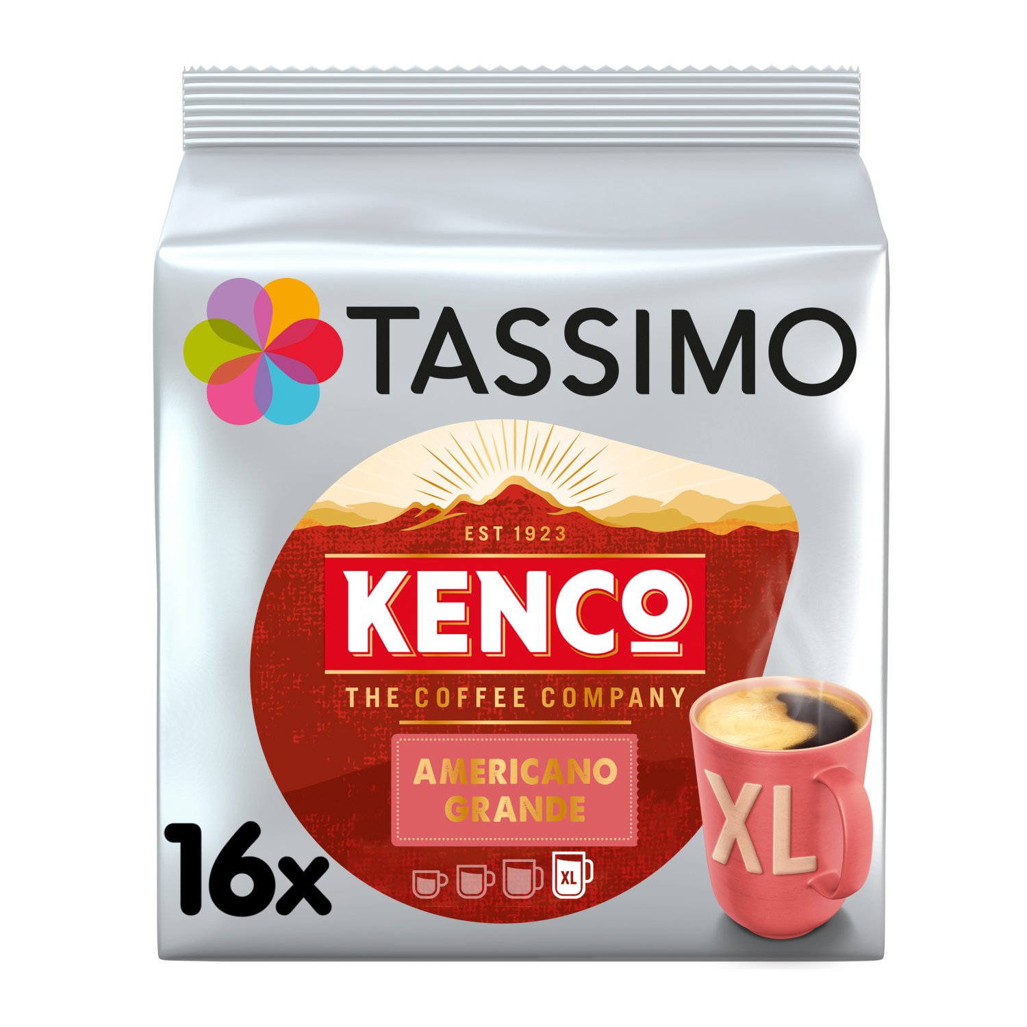 Tassimo Kenco Americano Grande XL Pods 16 Pack (144 g) - Storefront EN