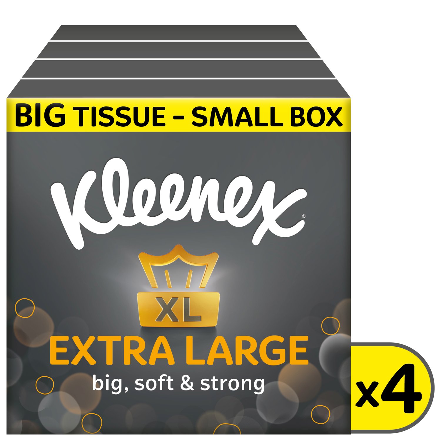 Kleenex Extra Large Compact Tissues 4 Pack 44 Sheets (44 Sheets ...