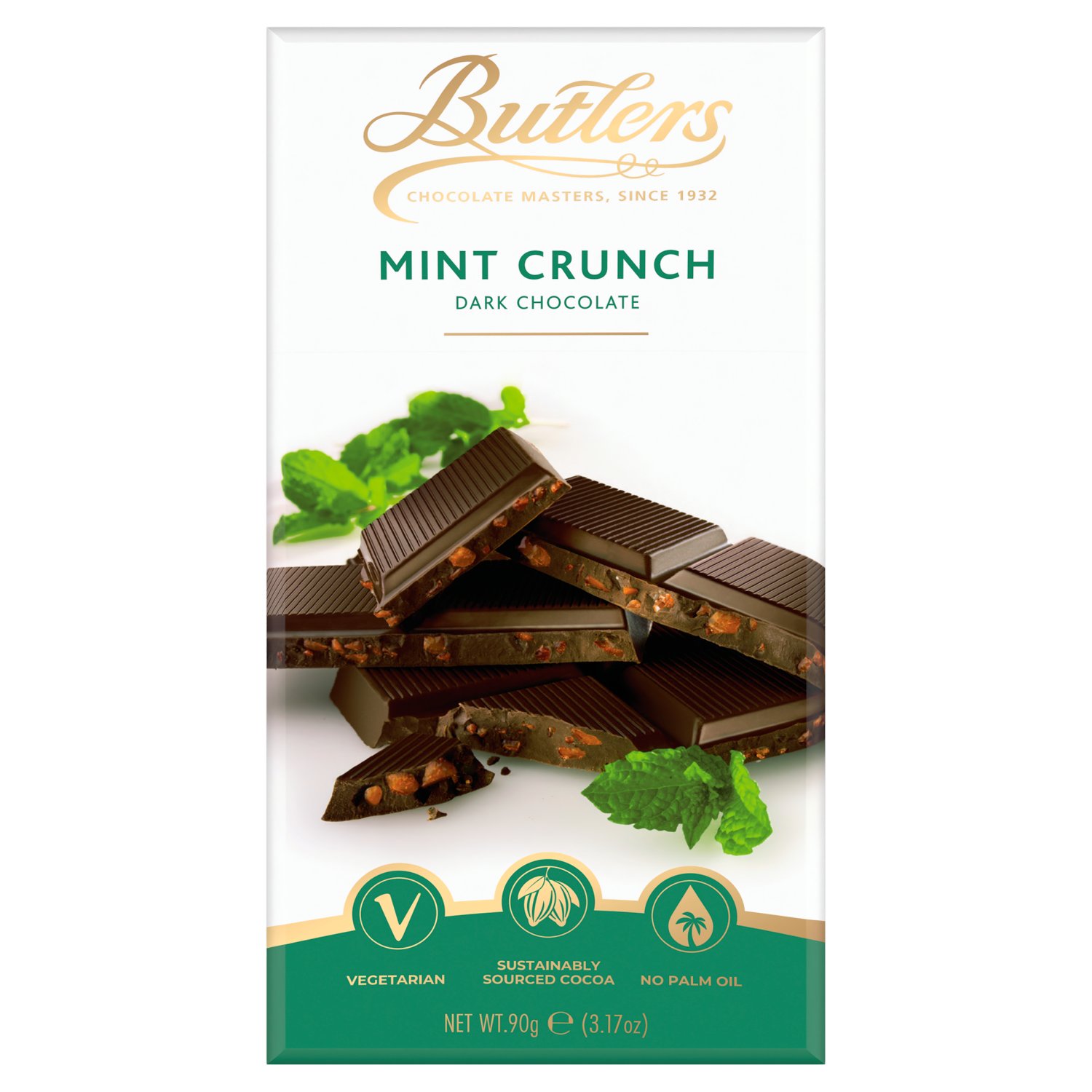 Butlers Mint Crunch Dark Chocolate Bar (90 g) - Storefront EN