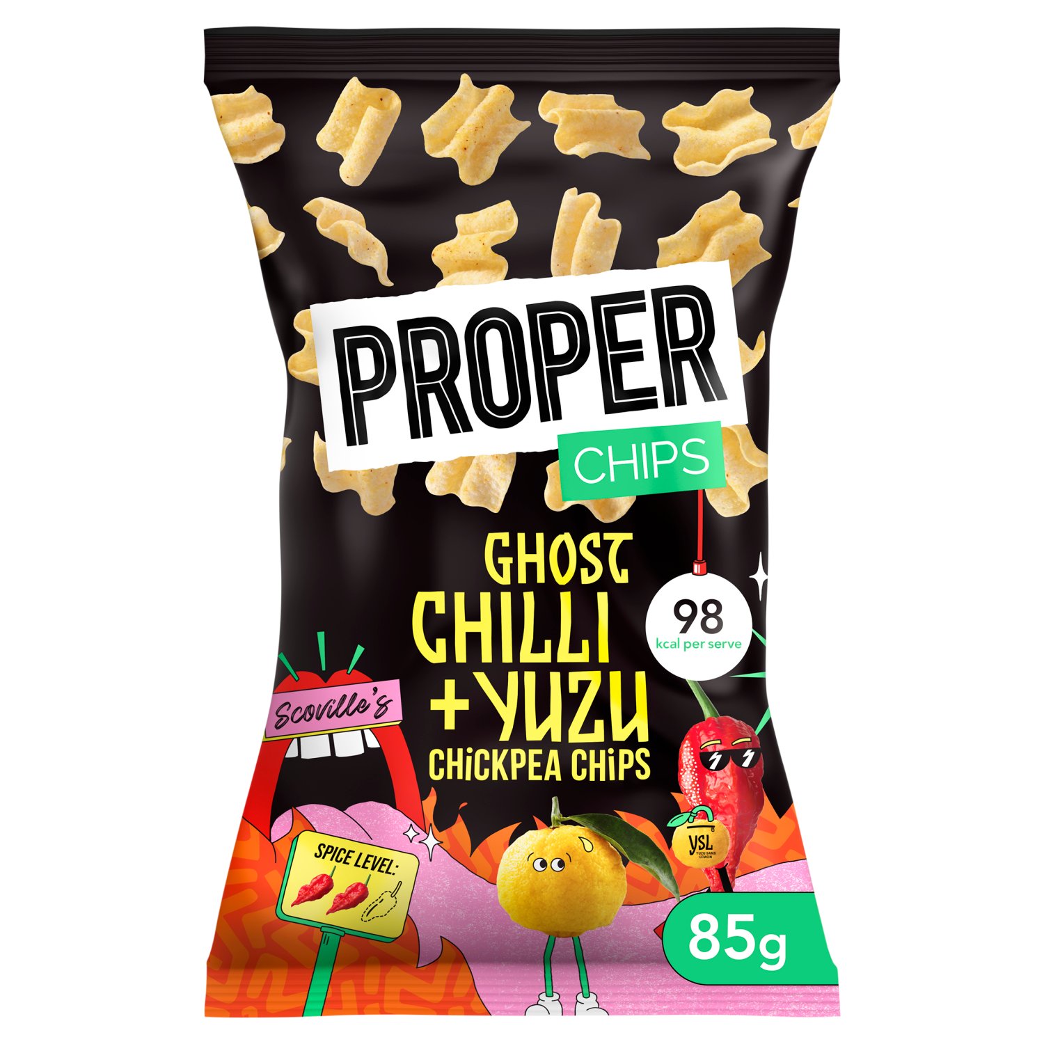 Proper Chips Ghost Chilli & Yuzu Chickpea Chips (85 g) - Storefront EN