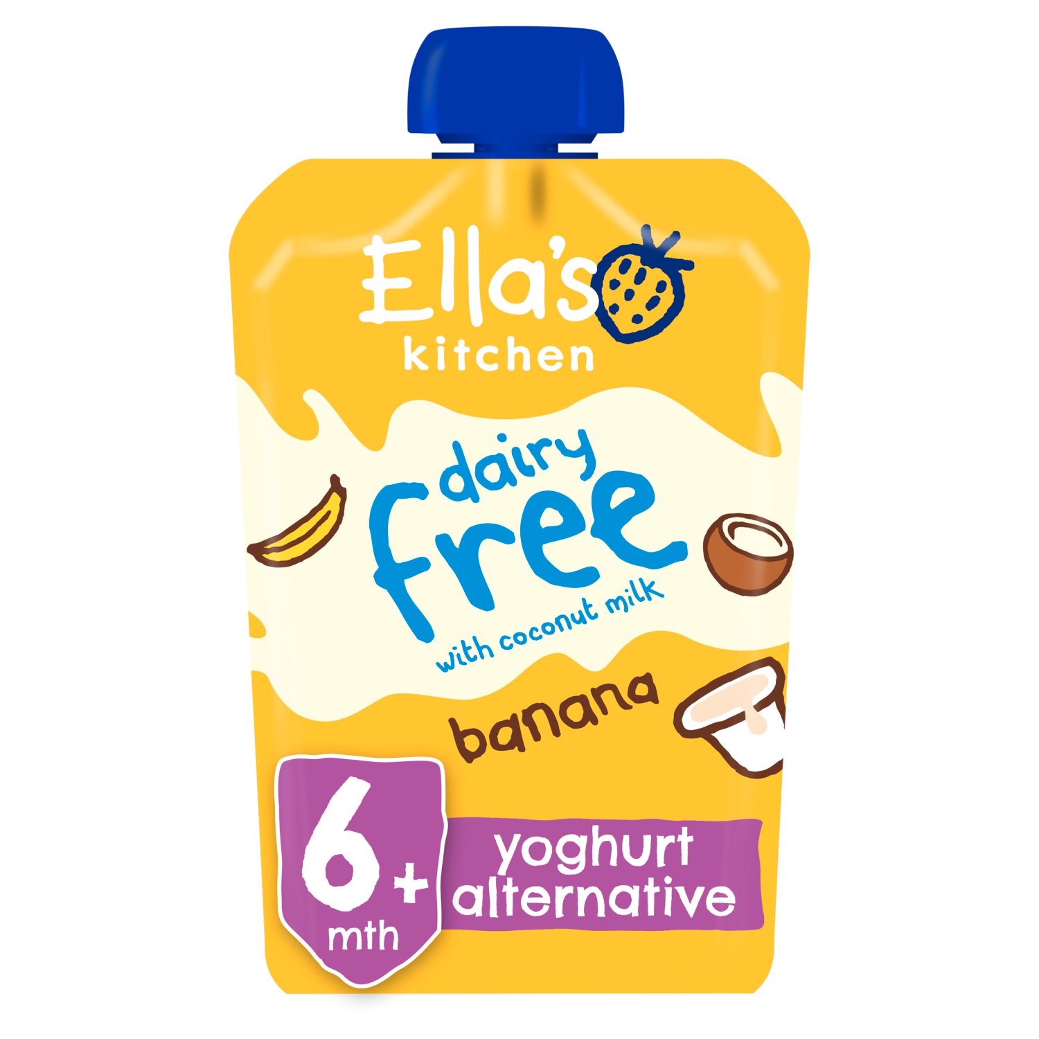 Ella's Kitchen Dairy Free Banana Yoghurt 6+ Months (90 g) - Storefront EN