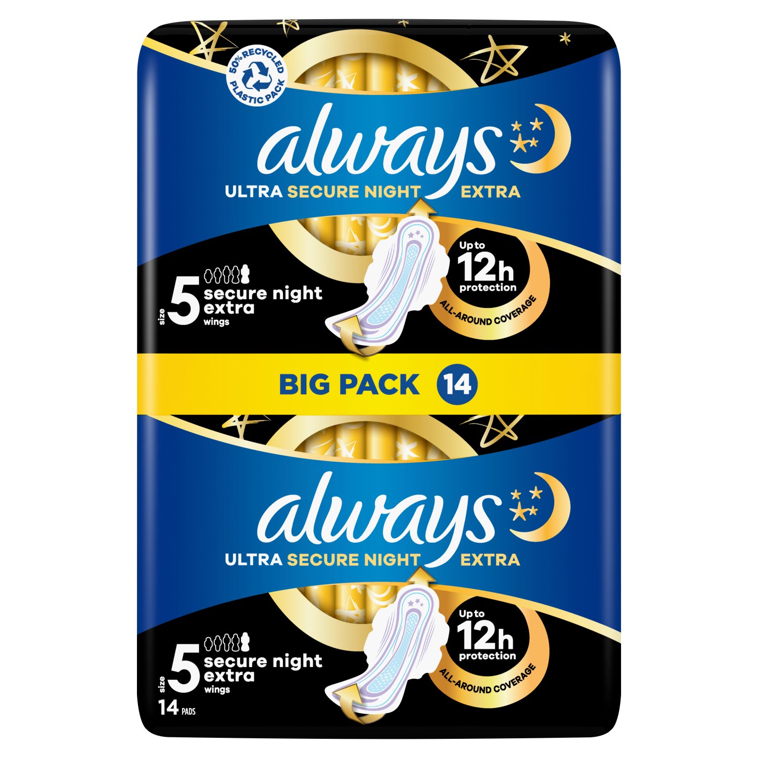 Always Ultra Secure Night X Size 5 (14 Piece) - Storefront EN