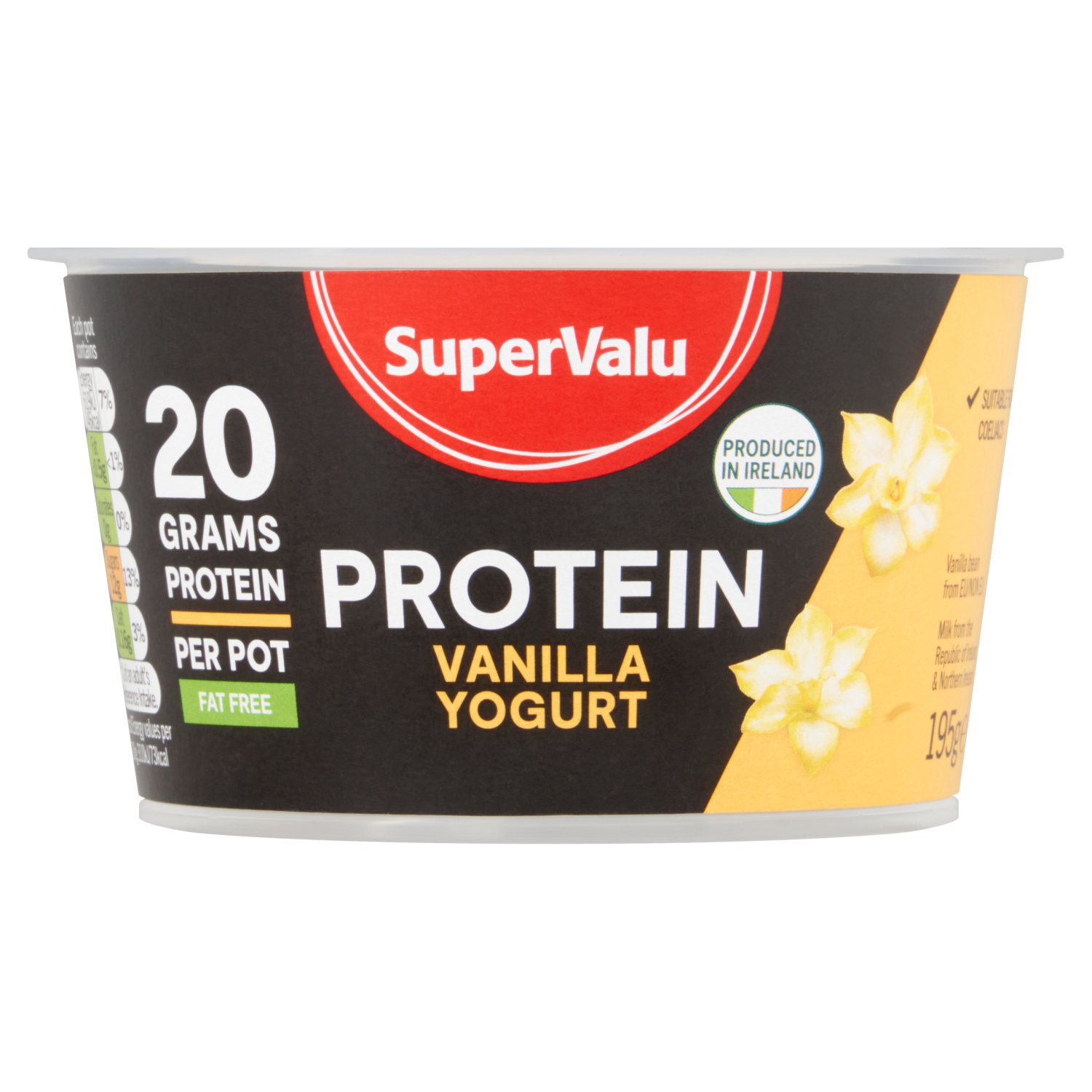 SuperValu Fat Free Vanilla Protein Yogurt (195 g) - Storefront EN