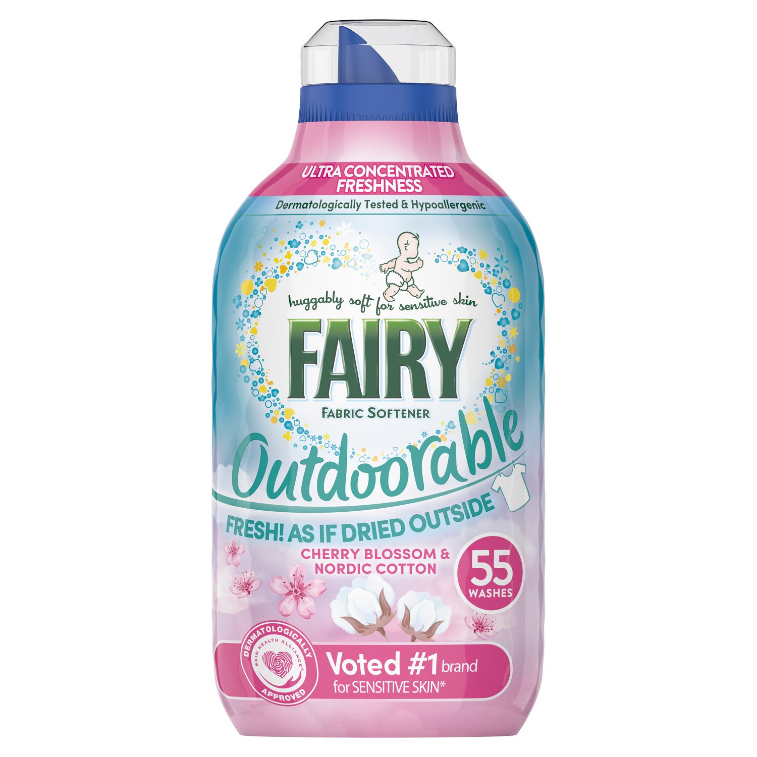 Fairy Outdoorable Cherry Blossom & Nordic Cotton Fabric Conditioner 55 ...