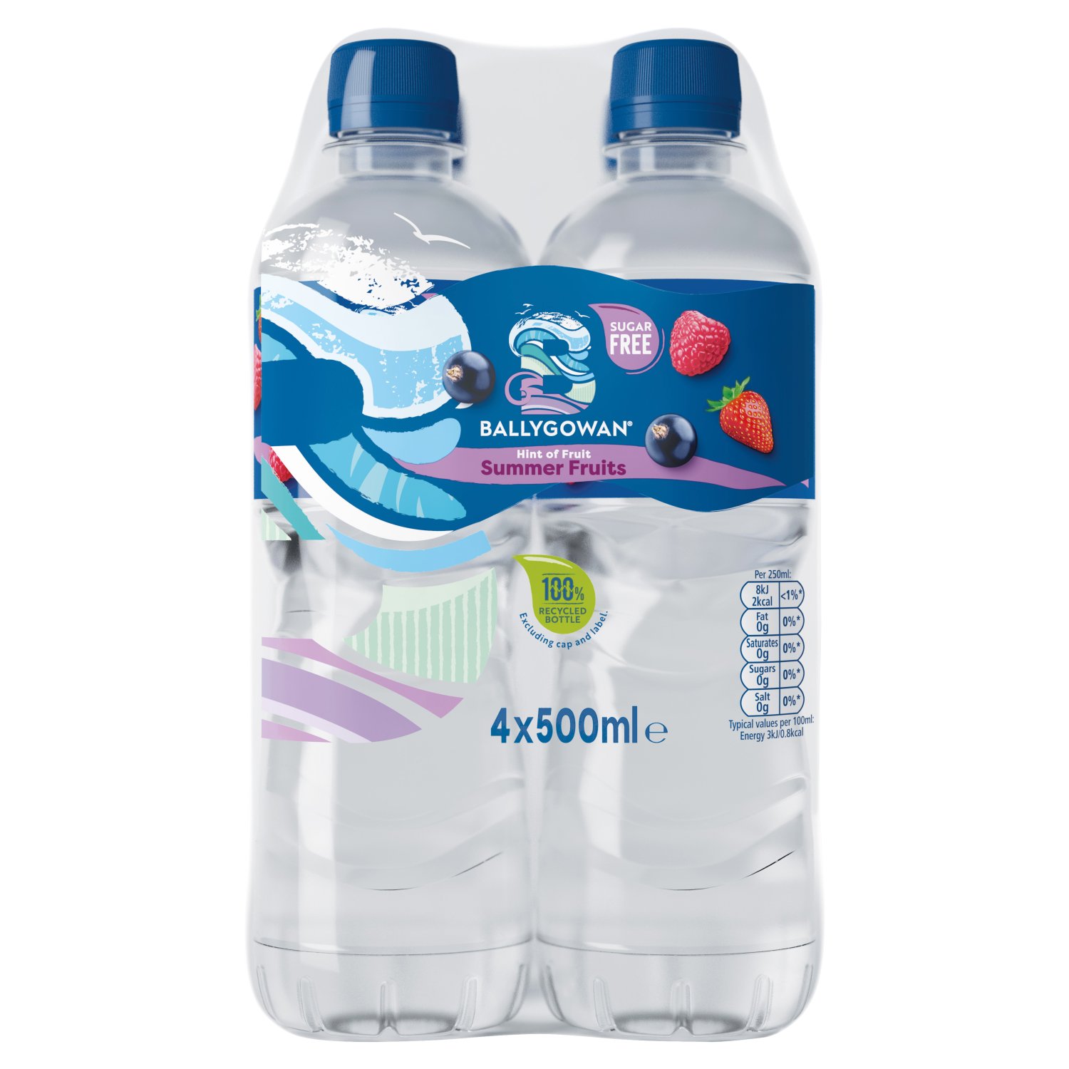 Ballygowan Hint of Fruit Summer Fruits 4 Pack (500 ml) - Storefront EN