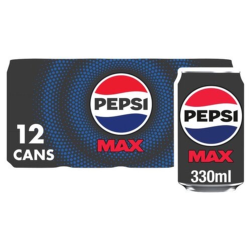Pepsi Max No Sugar Cola Cans 12 Pack (330 ml) - Storefront EN