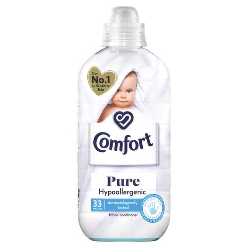 Comfort Pure for Sensitive Skin Fabric Conditioner 33 Wash (990 ml ...