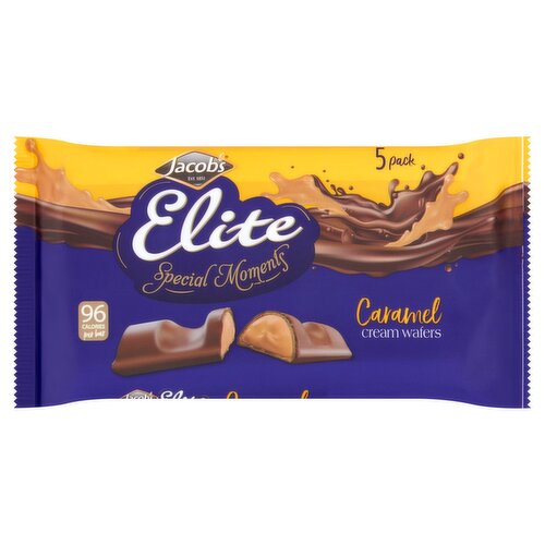 Jacob's Elite Special Moments Caramel Cream Wafer Bars (86 g ...