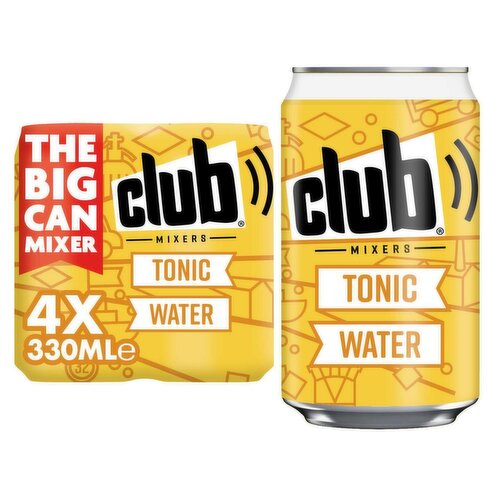Club Mixers Tonic Water Can 4 Pack (330 ml) - Storefront EN
