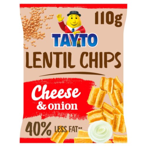 Tayto Lentil Chips Cheese & Onion Share Bag (110 g) - Storefront EN