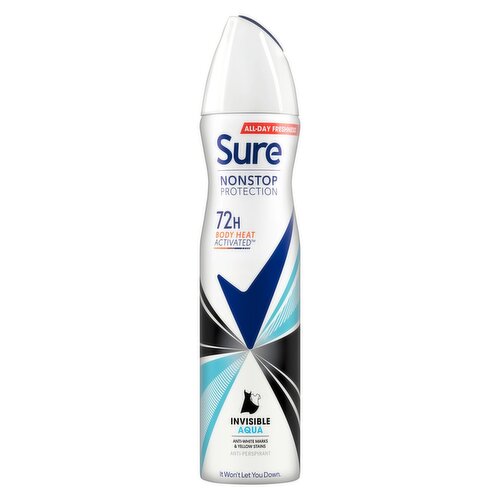 Sure For Women Anti-perspirant Invisible Aqua Non-Stop (250 ml ...