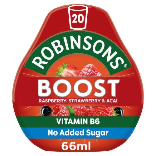 Robinsons Boost Raspberry Strawberry & Acai Drops (66 ml) - Storefront EN