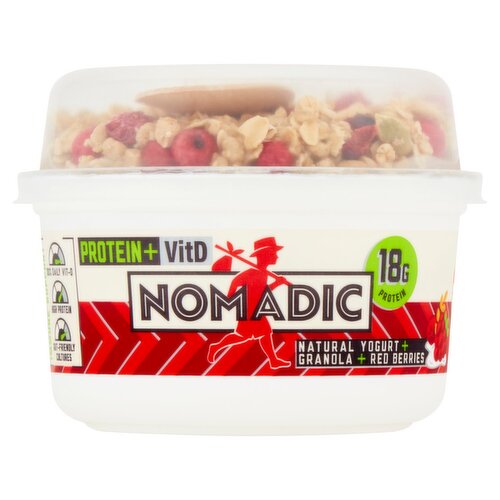 Nomadic Protein & Vit D Yogurt Granola & Red Berries (170 g ...