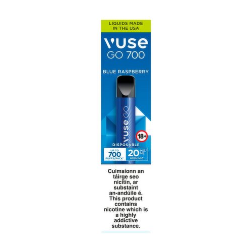 Vuse Go 700 Blue Raspberry Disposable 20mg (1 Piece) - Storefront EN