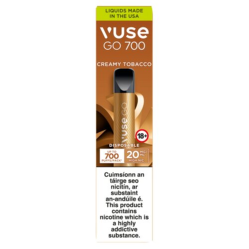 Vuse Go 700 Creamy Tobacco Disposable 20mg (1 Piece) - Storefront EN