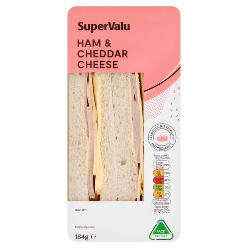 SuperValu Ham and Cheese Deep Filled Sandwich (184 g) - Storefront EN